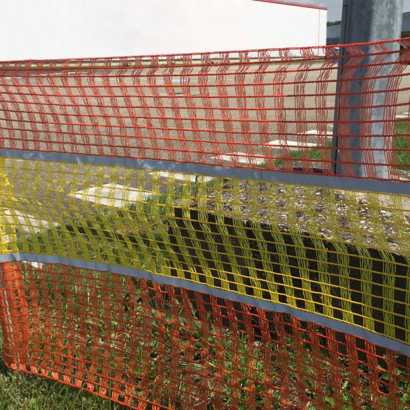 Filet de balisage temporaire avec bandes réfléchissantes - Lonodis